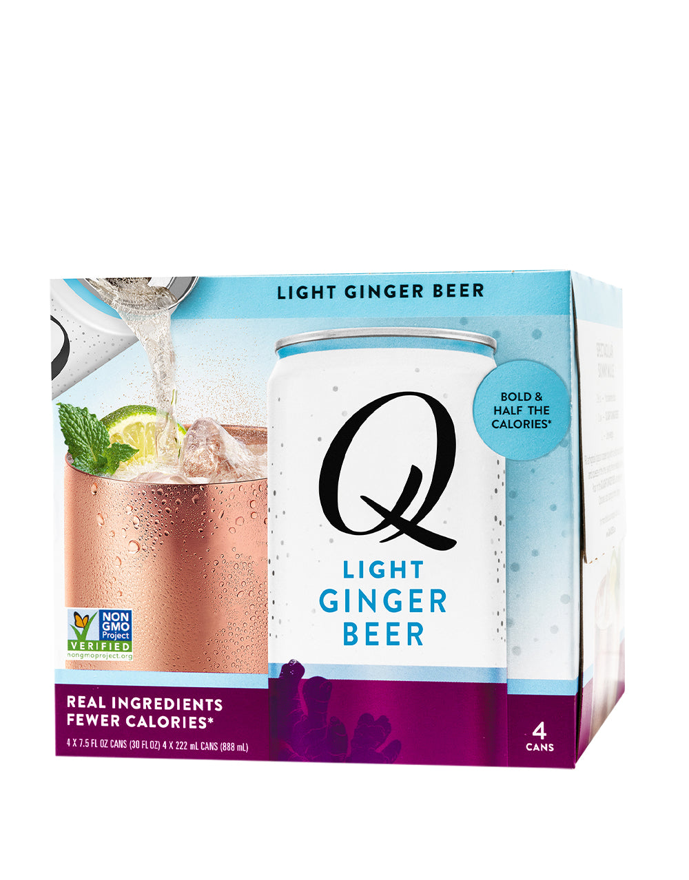 Q Light Ginger Beer 4 Pack Cans | ReserveBar